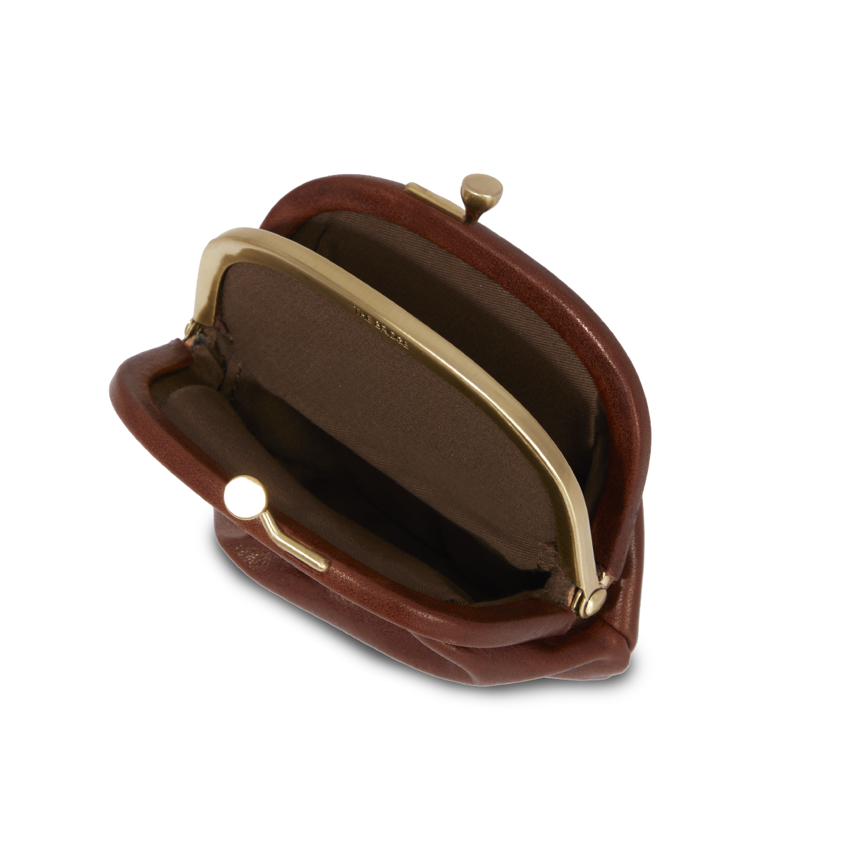 Portamonete in pelle da donna MARRONE/ORO | The Bridge